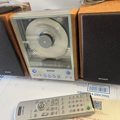 SERVICED Sony CMT-EX1 Vertical Loading CD FM/AM Stereo Mini | Reverb