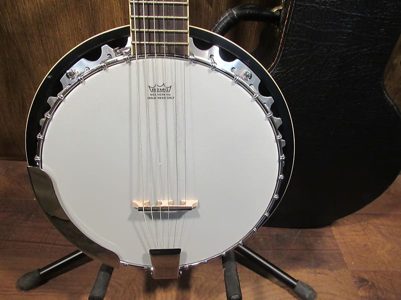 Dean 6 String Banjo With Hard Shell Case | Reverb