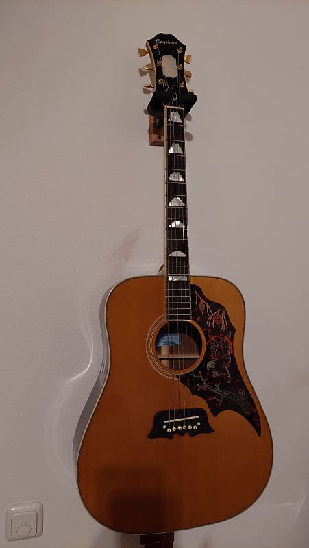 Epiphone Masterbilt Excellente + Gibson HUMMINGBIRD strap | Reverb