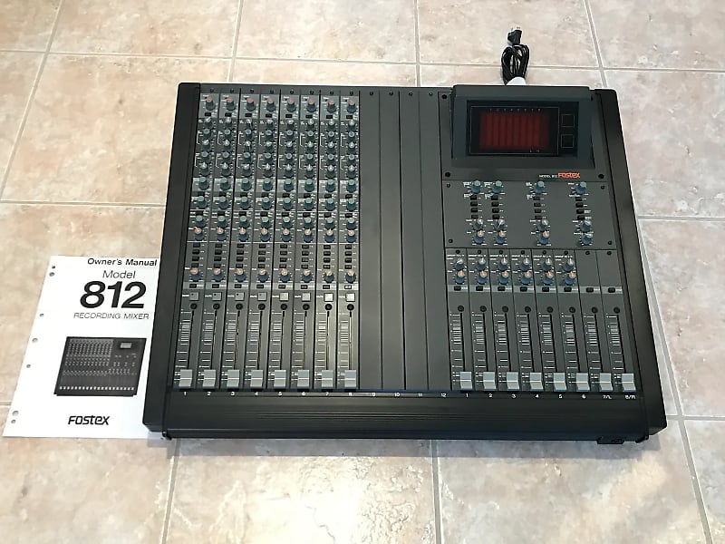 Fostex 812 Recording Mixer + 2 x Hosa CRA-802 snake cables | Reverb