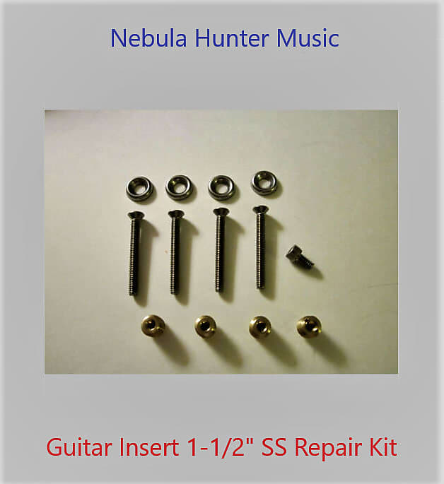 Guitar SS Neck With Brass Insert 1-1/2" Kit for | Reverb