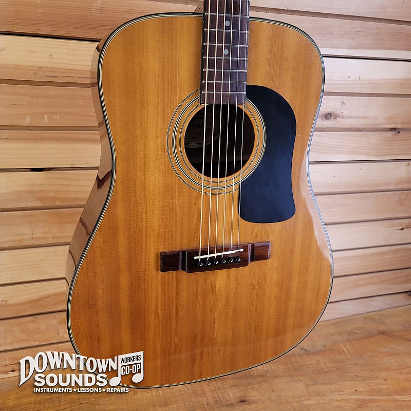 90s Washburn D12S Dreadnought Acoustic Guitar - Natural, | Reverb