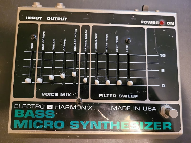 Electro-Harmonix Bass Microsynth Analog Synthesizer 90s | Reverb