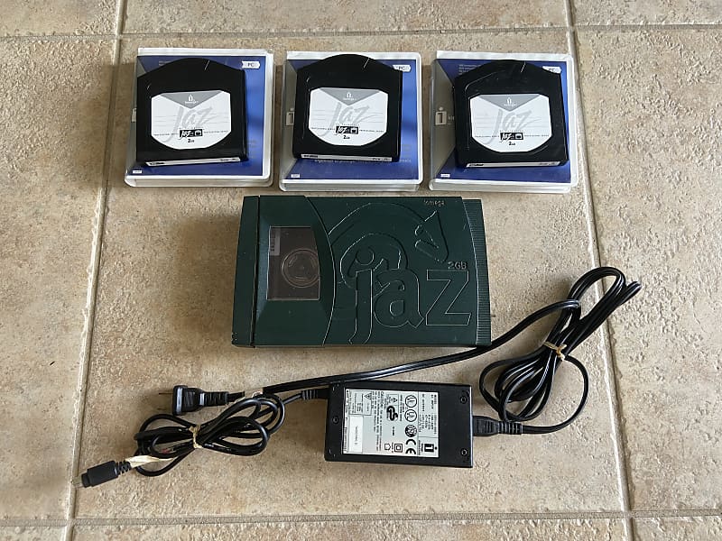 Iomega JAZ 2GB External SCSI Drive w Disk Cartridges and | Reverb