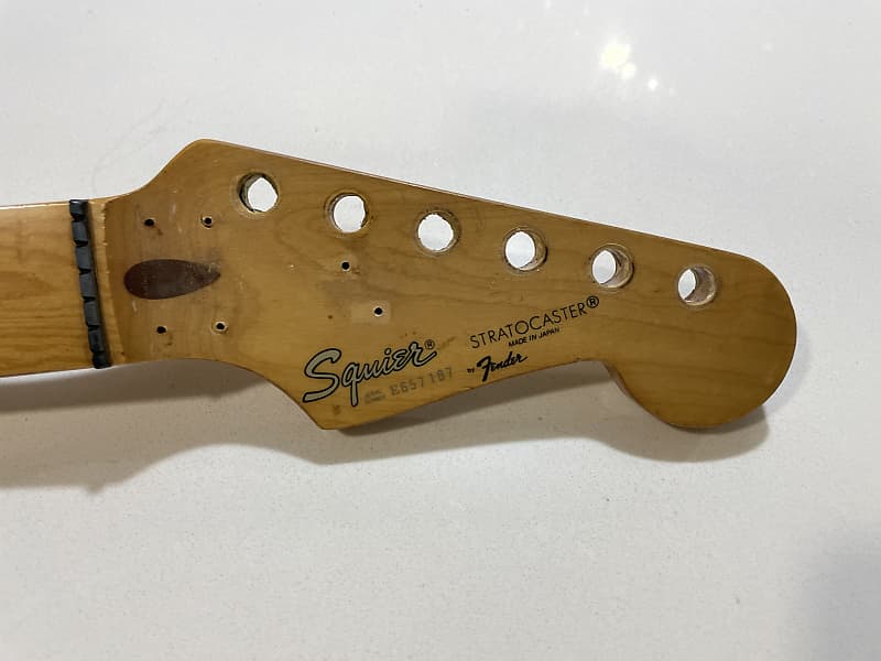 1985 Fender Japan Squier Maple Stratocaster Neck - Relic | Reverb