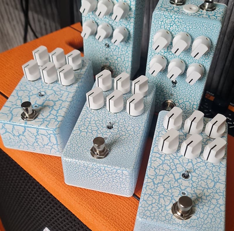 Goliath FX IceDrive Bass Overdrive 2022 Ice Blue Crackle | Reverb