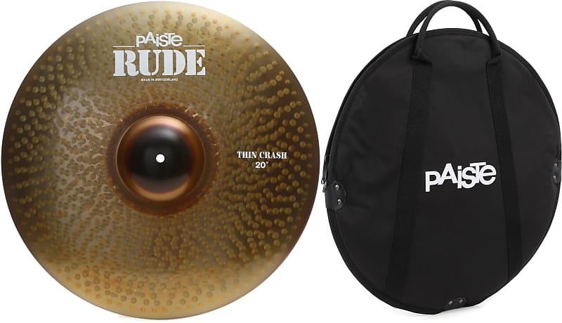 Paiste 20 inch RUDE Thin Crash Cymbal Bundle with Paiste | Reverb