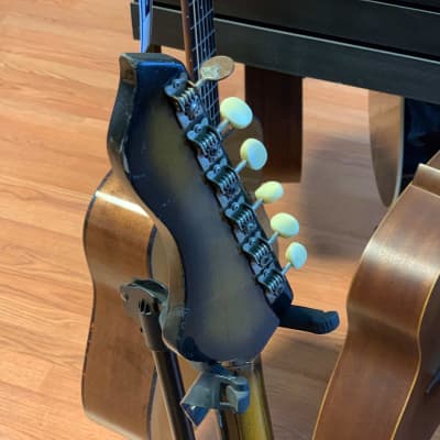 Weltron Teiscoish Jaguar style electric guitar 1960's Sunburt | Reverb