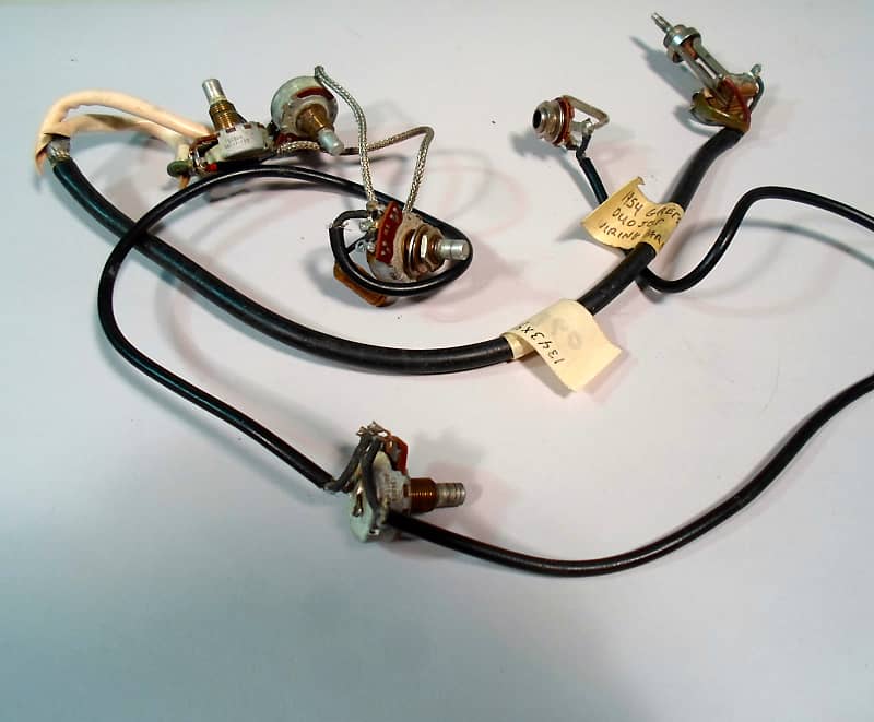 Gretsch Duo Jet 1953 Rare! wiring harness, Pots, caps, | Reverb