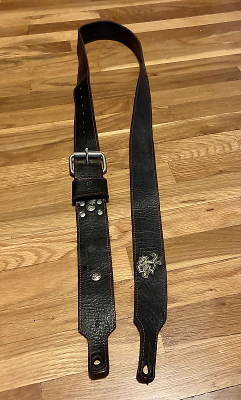 Red Monkey extra extra long 62” to 72” guitar strap Black | Reverb