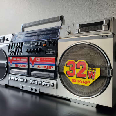 SHARP GF-575H AM/FM STEREO RADIO DOUBLE CASSETTE RECORDER | Reverb