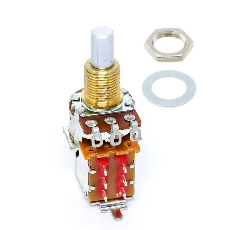 Bourns 250K Audio Push-Pull Solid Shaft Guitar Pot ~ Coil Tap | Reverb