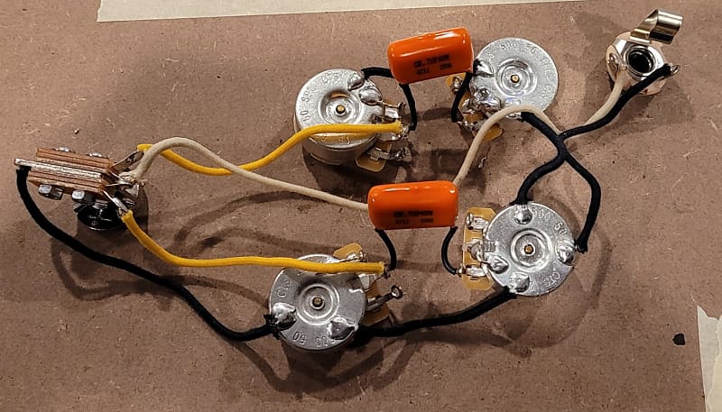 SG Style Wiring Harness CTS Pots Switchcraft Output Jack | Reverb