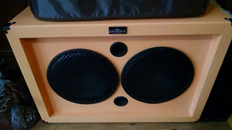 Hand Built 2x12 Custom Speaker Cab 2016 Orange Tolex | Reverb