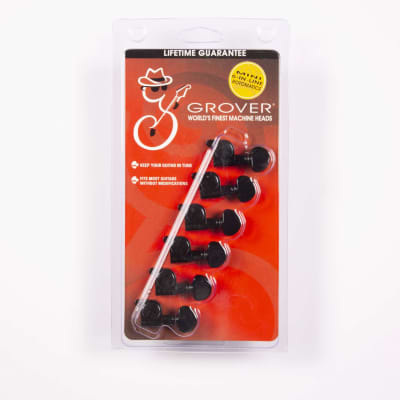 Genuine Grover Mini Rotomatic Black Chrome 12 String set | Reverb