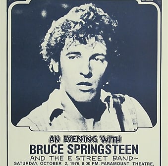 Bruce Springsteen Origianl Oct. 2, 1976 Paramount Theater | Reverb