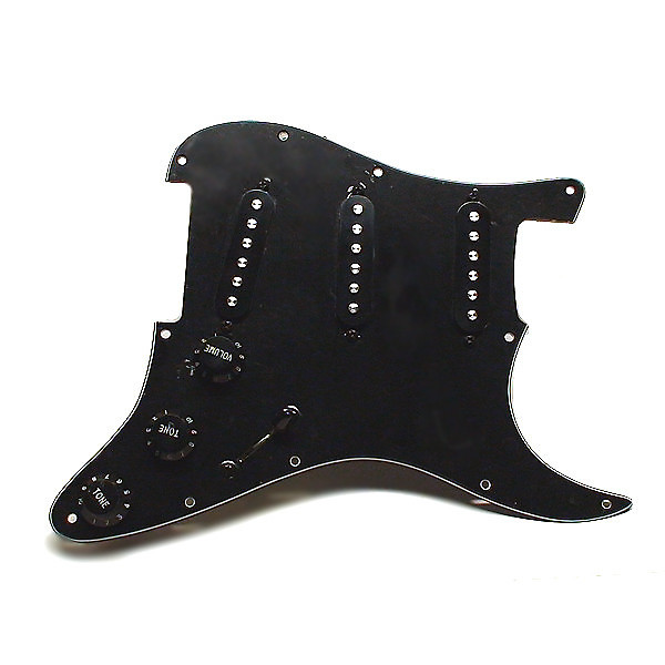 WD Stratocaster LOADED Pickguard B/W/B 250K Pots 5-Way SW | Reverb