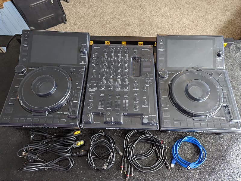 2x Denon SC6000, Denon X1850 Mixer w/Decksavers & 192GB HDD | Reverb