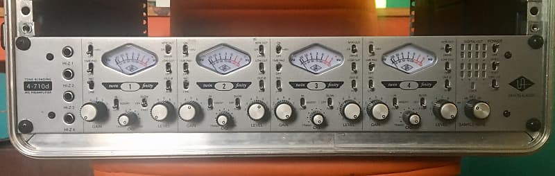 Universal Audio 4-710d 4 channel Microphone preamp, tube, | Reverb
