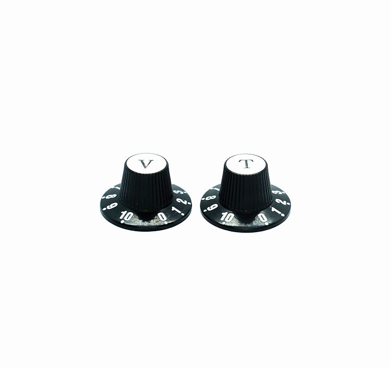 Witch Hat Reflector Knobs with T & V Lettering (x2) (Various | Reverb