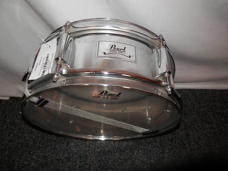 Pearl 13" Steel Sheel Snare Drum used Made in Taiwan | Reverb