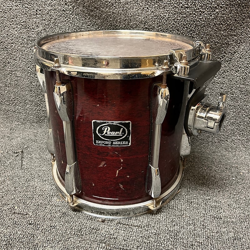 Pearl Export Series Rack Tom 10x10 Red Stain | Reverb
