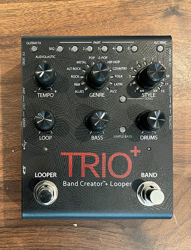 DigiTech TRIO Plus Band Creator + Looper 2010s - Black | Reverb