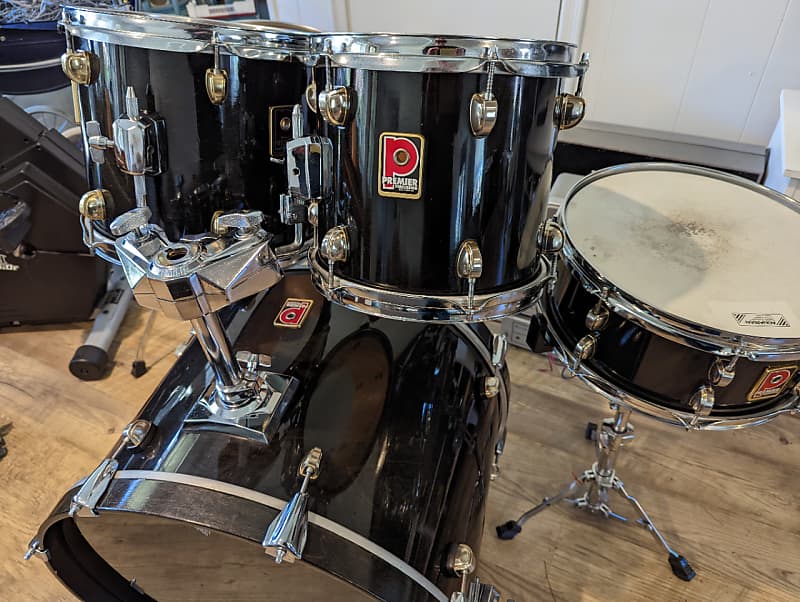 Premier XPK 75th Anv (Gold Lug) drum set Blackwood | Reverb