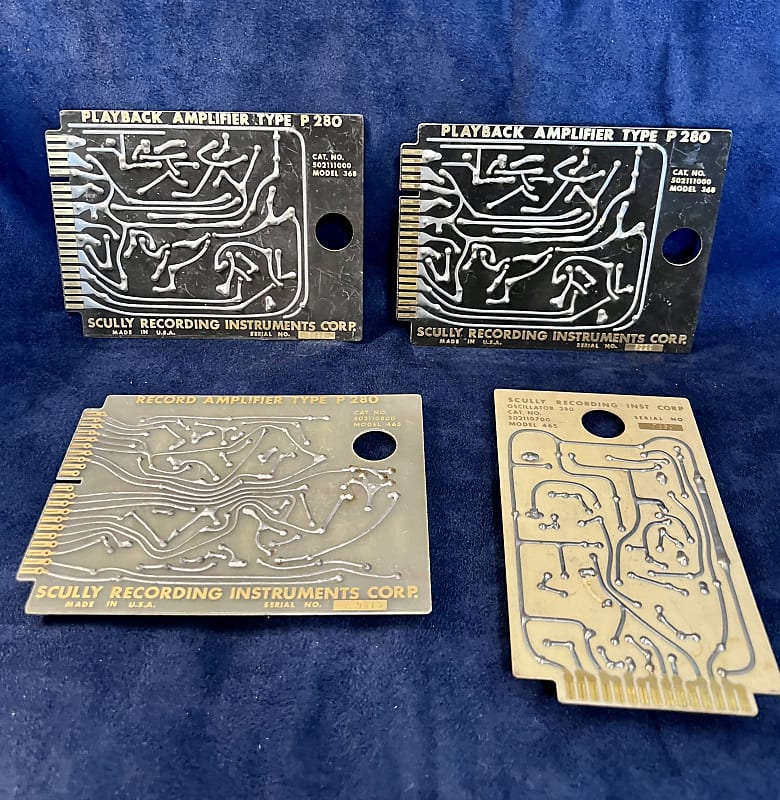 Set of 4 Scully Discrete Audio Cards for Model 280 | Reverb