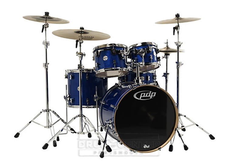 PDP Concept Maple 6 Piece Drum Set - Blue Sparkle | Reverb