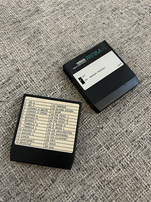Yamaha Data Cartridges 1980s - RX5 Drum Machine | Reverb