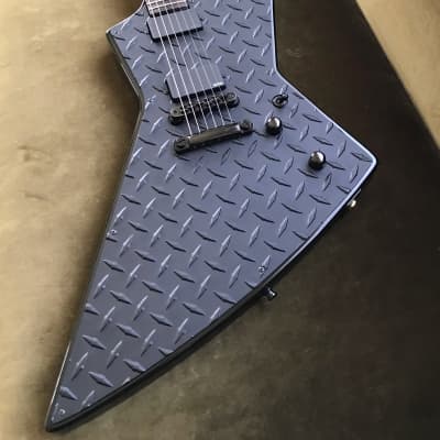 ESP LTD JH-2 Black Diamond Plate Metallica Hetfield Explorer | Reverb
