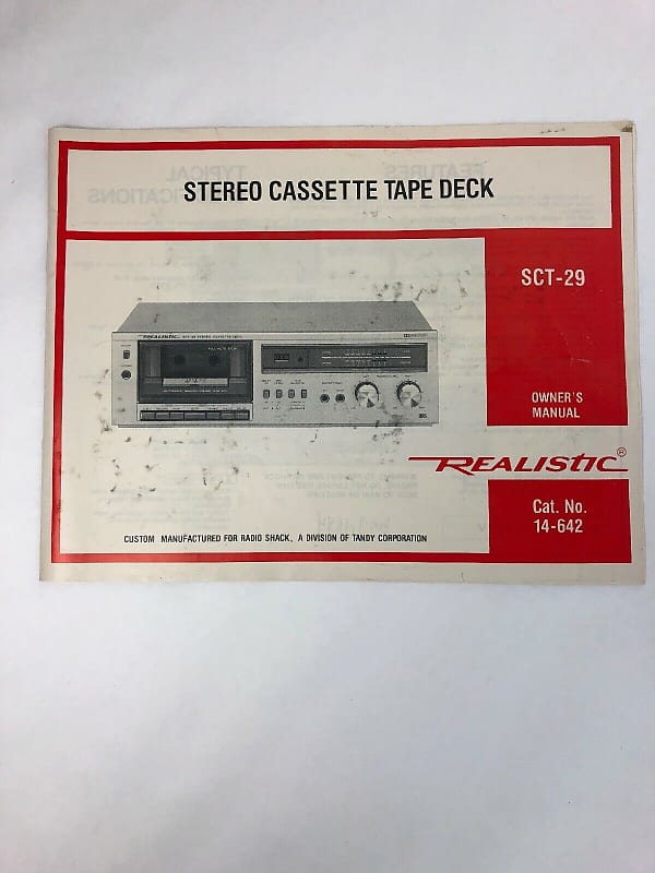 Rare Realistic SCT-15 Stereo Cassette Tape Deck Dolby Tandy | Reverb