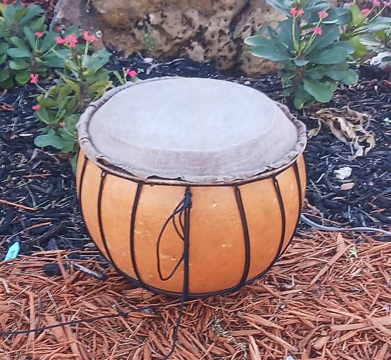 West African-style calabash kettle drum (bara dunun, "gourd | Reverb