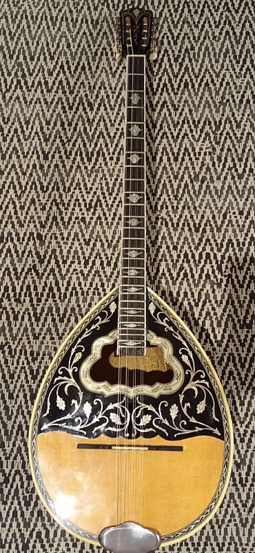 Greek Bouzouki Mpampis Kleftogiannis Extremely Rare 8 String Reverb