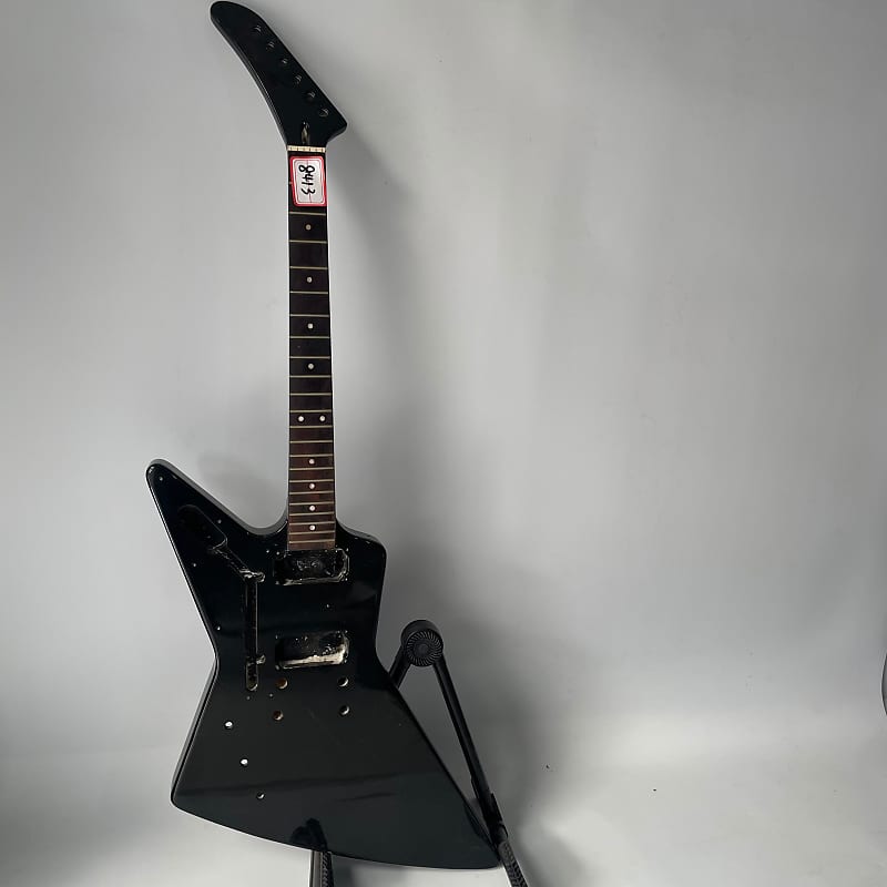 Left Handed Explorer Style Guitar Body with Maple Neck, | Reverb