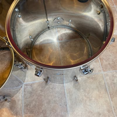 1970s Ludwig Stainless Steel Drum Set 24/13/16/18 | Reverb