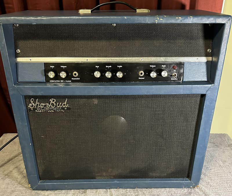 Sho-Bud Compactra 100 Pedal Steel 1960's - Blue | Reverb