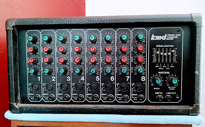 KMD PBM8-300 POWERED MIXER 90's - Black | Reverb