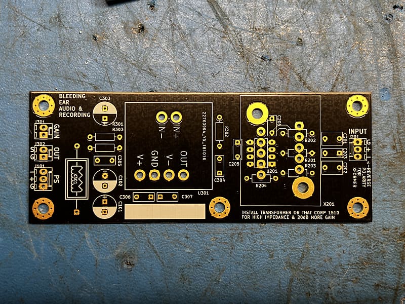 Bleeding Ear Audio & Recording DOA Preamp PCB | Reverb