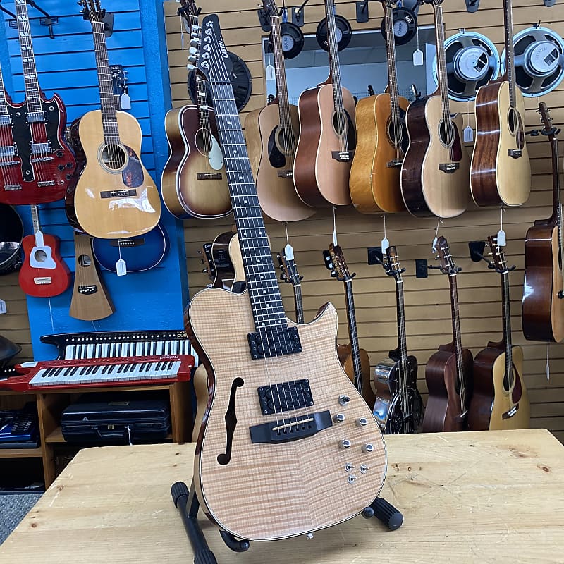 Carvin AE185 Quilted Maple Thinline Acoustic/Electric Guitar | Reverb