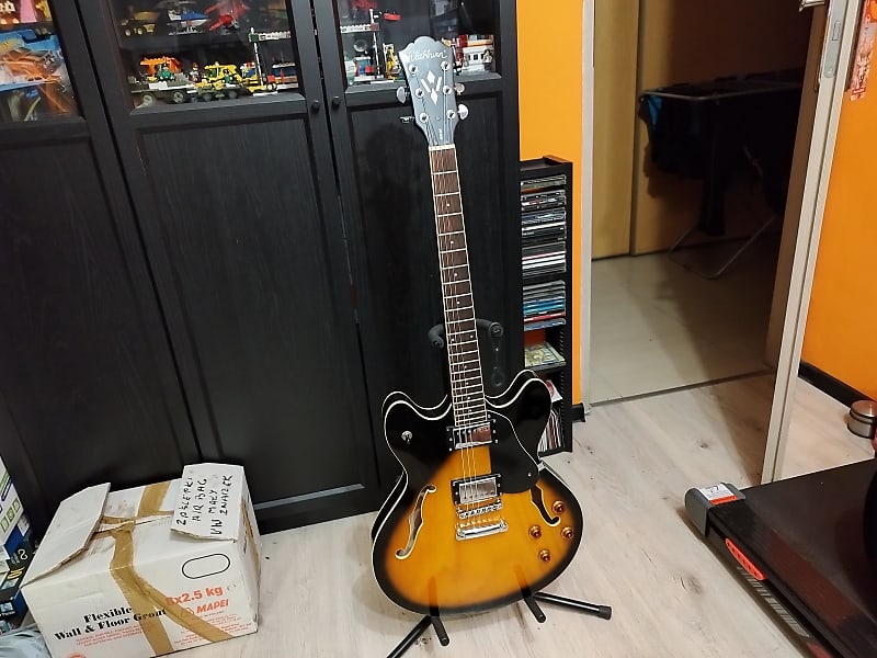 Gitara Washburn HB30 – Semi-Hollow Body 2004 Korea + Epiphone | Reverb