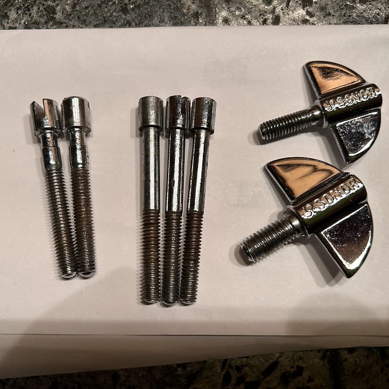 Sonor Slotted Tension rods and thumb screws | Reverb