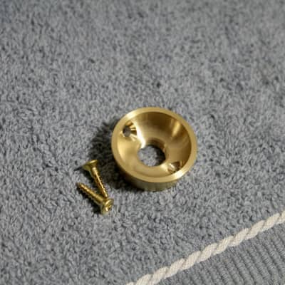 Forney Custom Telecaster threaded jack plate solid Brass | Reverb