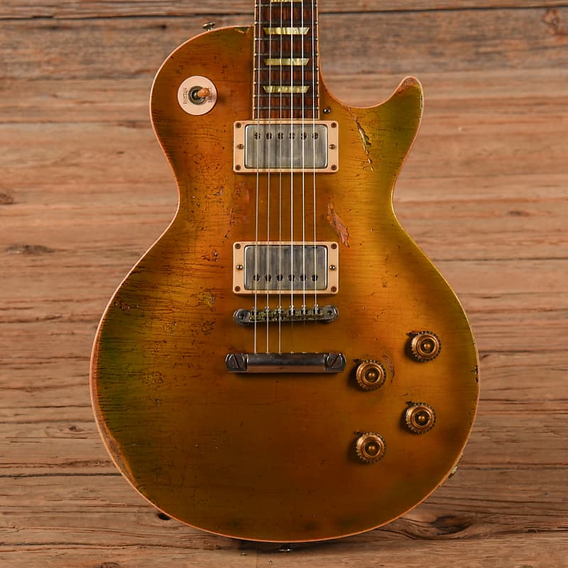 Gibson Custom '57 Les Paul Reissue Aftermarket Relic Goldtop | Reverb