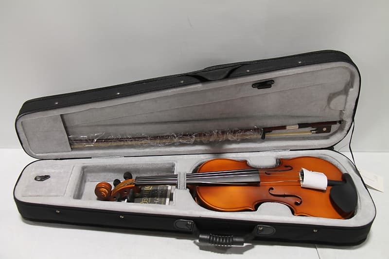 Mendini 14-Inch MA350 Satin Antique Solid Wood Viola with | Reverb