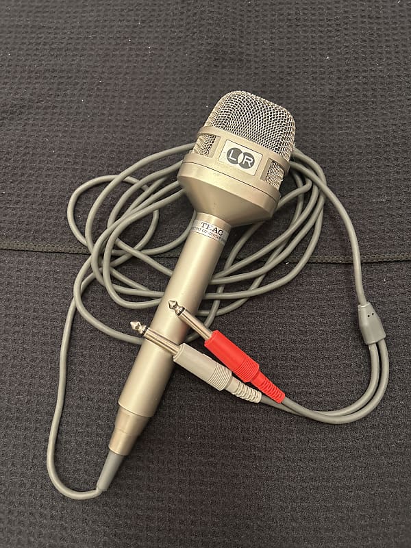 Vintage Teac MC-210 Back Electret Condenser Stereo Microphone | Reverb