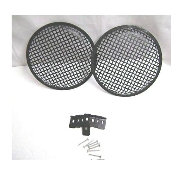 (2) Two 10" Metal Mesh Speaker Grill w/ Mesh Speaker Clamps & | Reverb