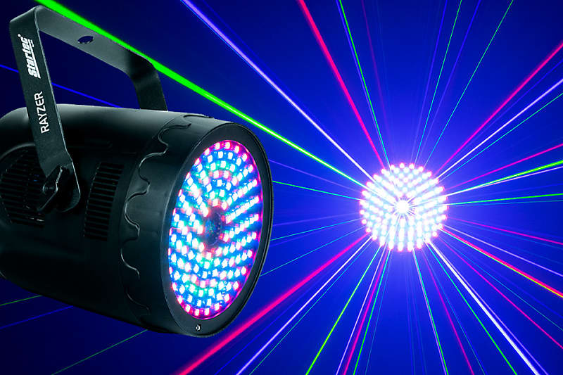 ADJ Startec Rayzer 2-in-1 LED & Laser Effect - Black | Reverb