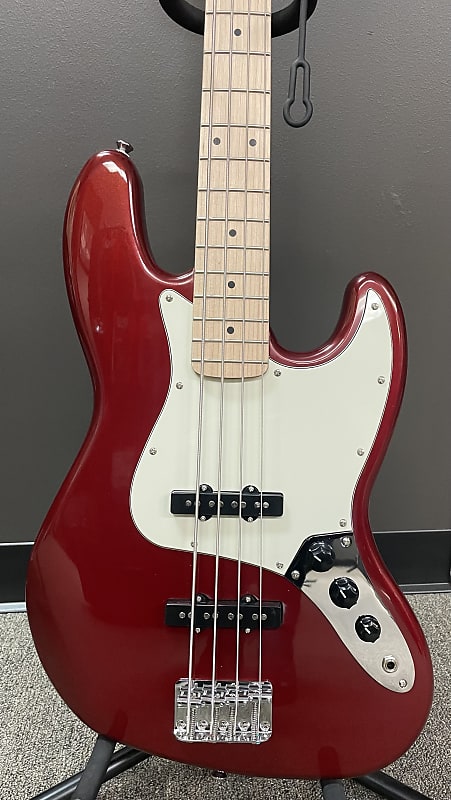 Squier FSR Affinity Series Jazz Bass Candy Apple Red | Reverb